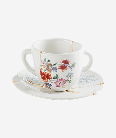 Kintsugi Espresso Cup with Saucer No. 1 | BEAM