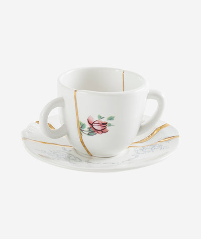 Kintsugi Espresso Cup with Saucer No. 1 | BEAM