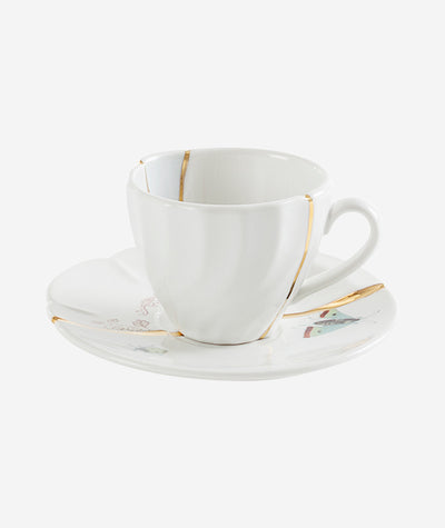 Kintsugi Espresso Cup with Saucer No. 2 | BEAM